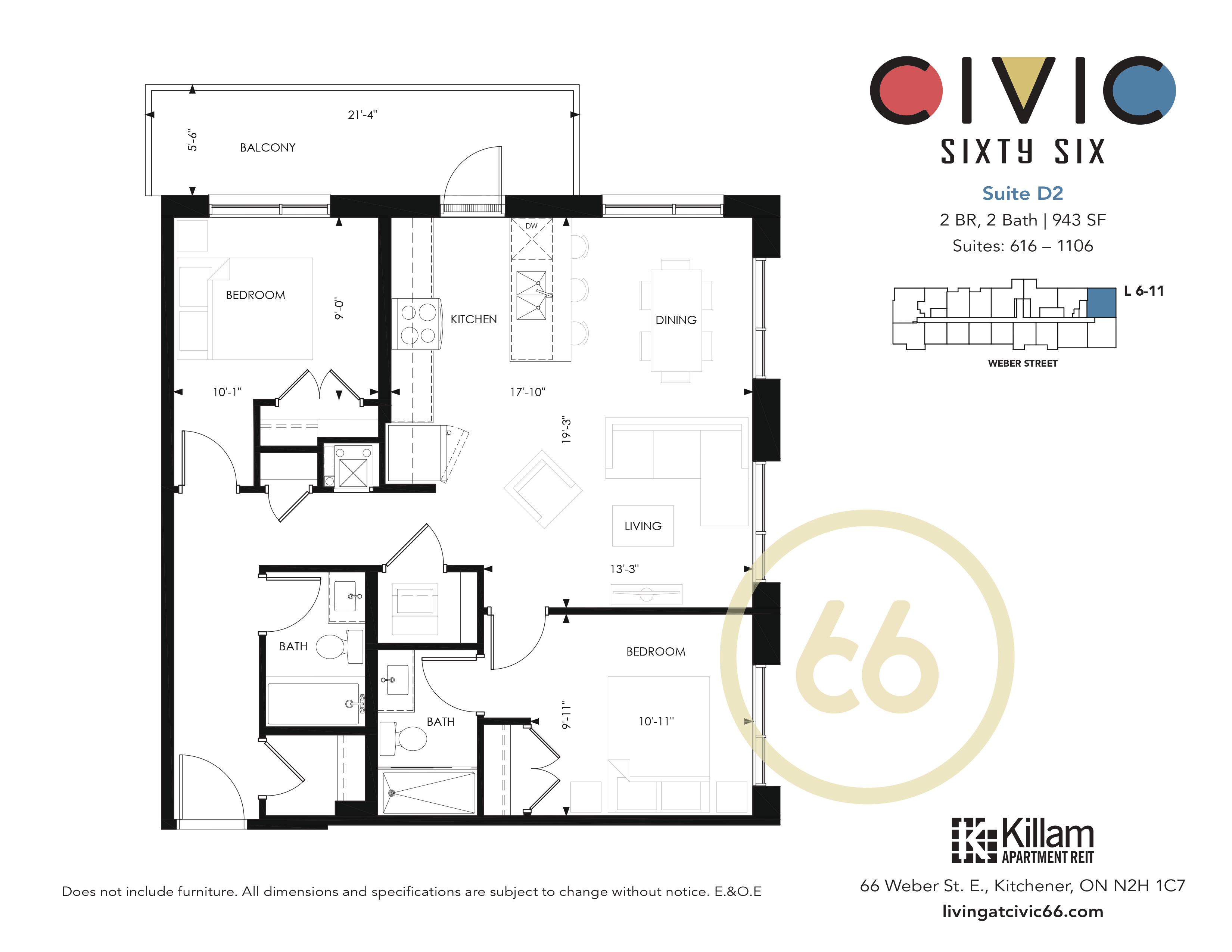 Floorplans | Civic 66 | Killam Apartment REIT