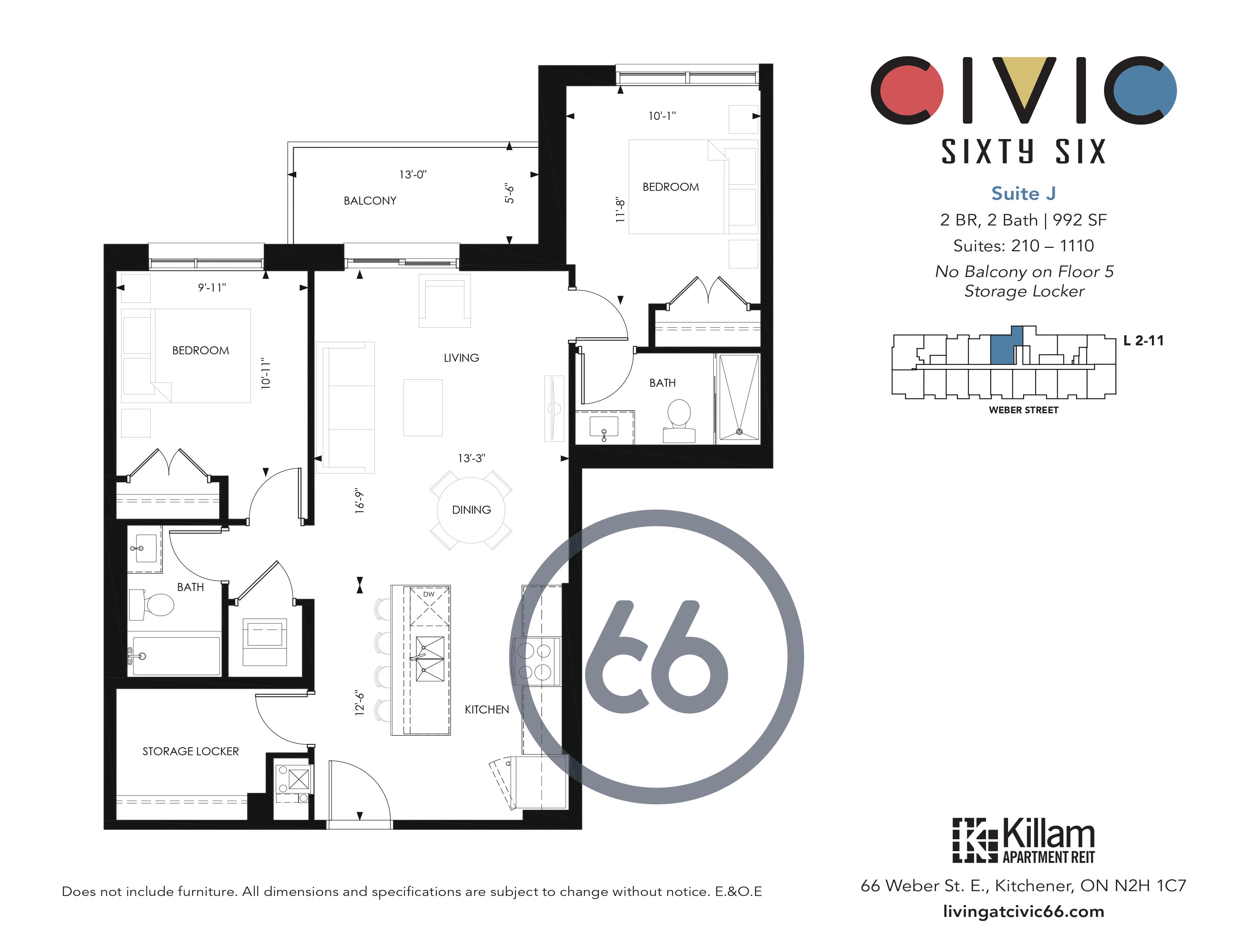 Floorplans | Civic 66 | Killam Apartment REIT
